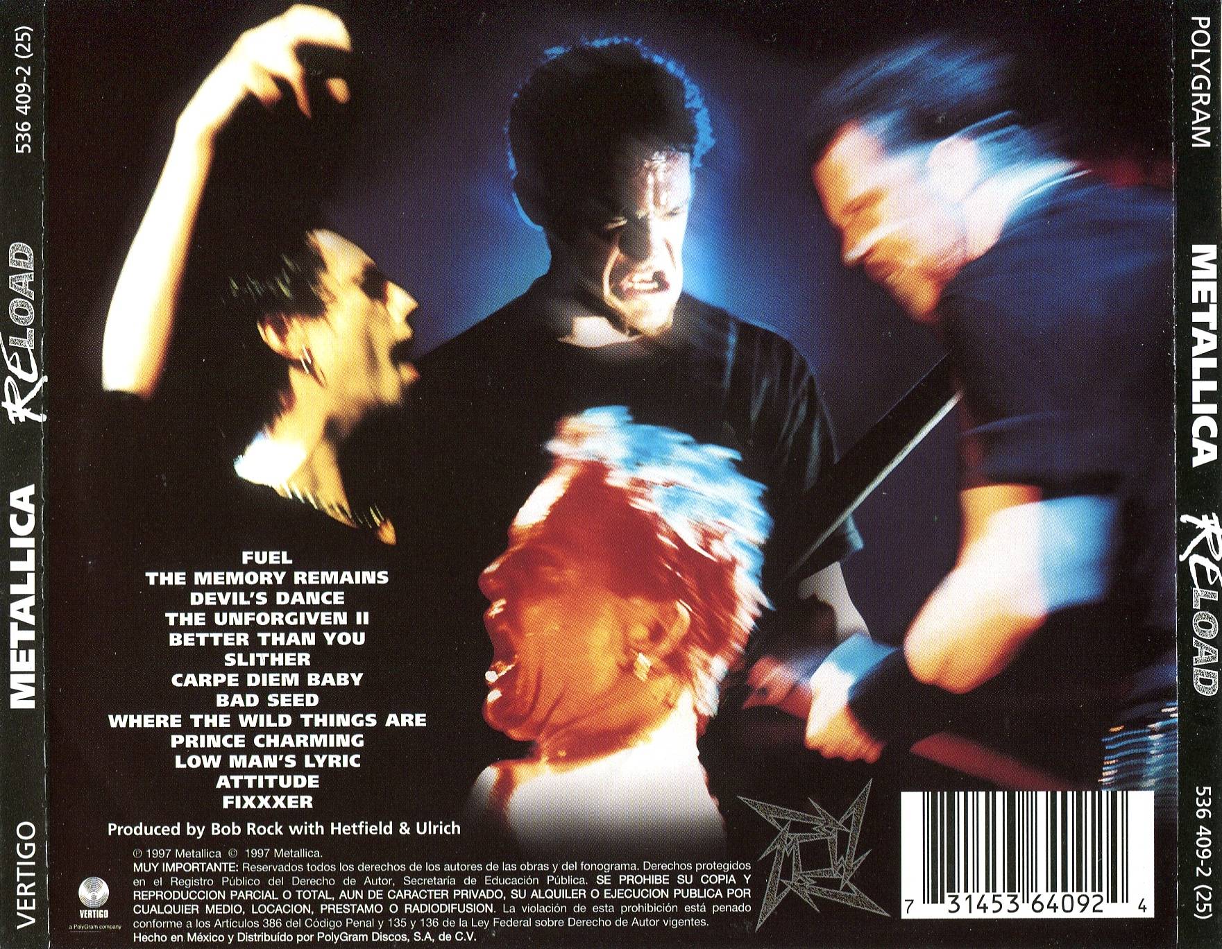 Metallica Reload [ak mexico] | CD Covers | Cover Century | Over 1.000. ...